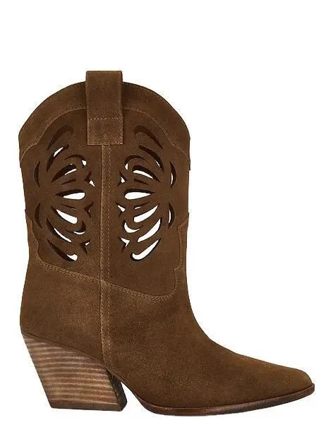 Seychelles Go West Boots - Brown Suede