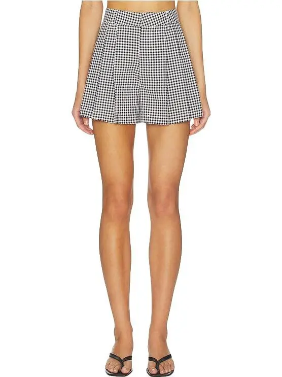 Blanknyc Plaid Pleated Shorts - Picnic Party