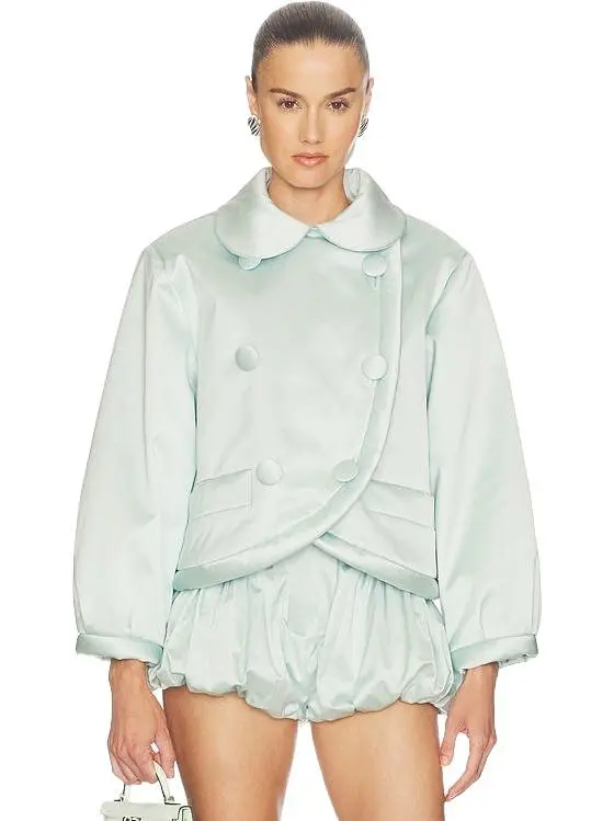 HELSA Sateen Puff Jacket - Glacier Blue