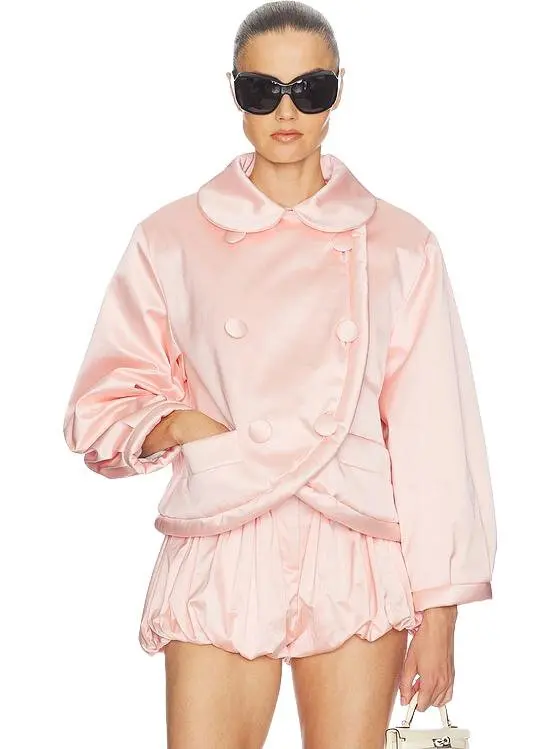 HELSA Sateen Puff Jacket - Shell Pink