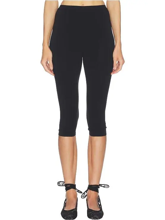 HELSA Beckette Knit Capri - Black