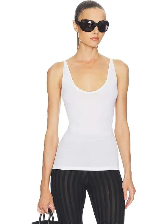 HELSA Cheraden Knit Core Tank - Ivory