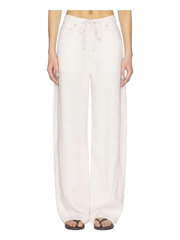 Citizens Of Humanity Petite Brynn Drawstring Trouser Pants - Pale Stone