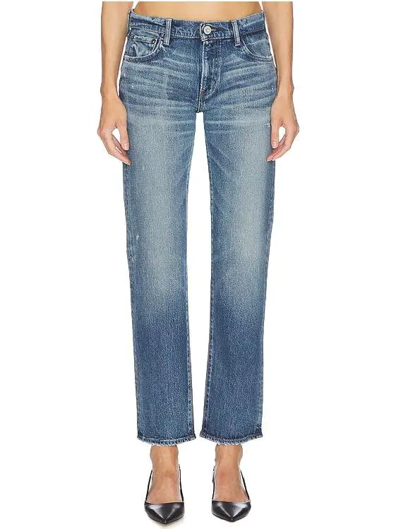 Moussy Vintage Mallard Slim Straight Jeans - Blue