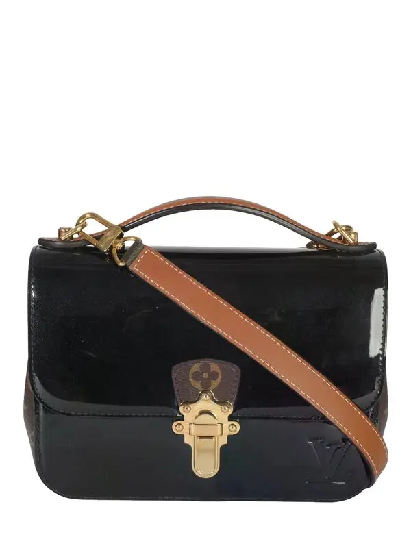 LOUIS VUITTON Cherrywood Bb Monogram Handbag - Black