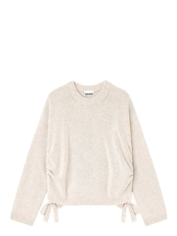 GANNI Wool Mix Sweater - Beige