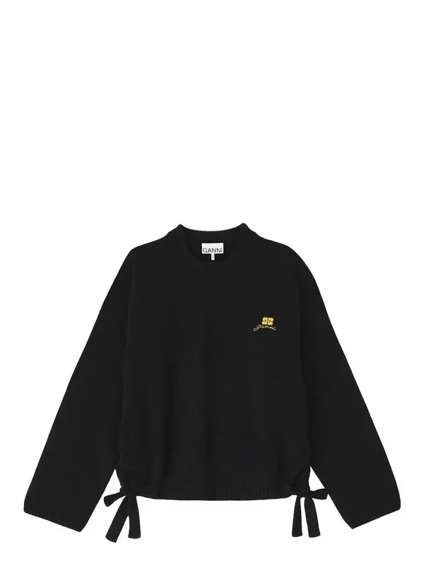 GANNI Wool Mix Sweater - Black