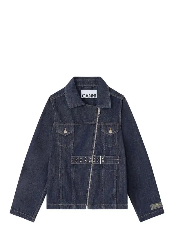 GANNI Denim Jacket - Navy