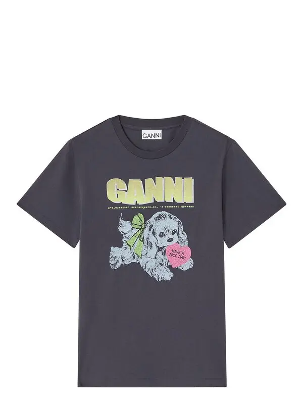 GANNI Graphic T-shirt - Mixed