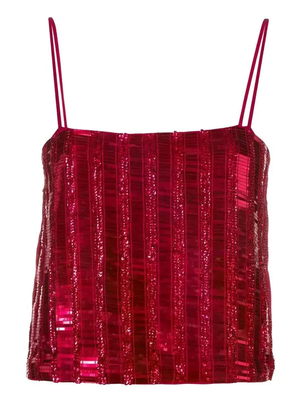 Pinko Sequin-embellished Top - Pink