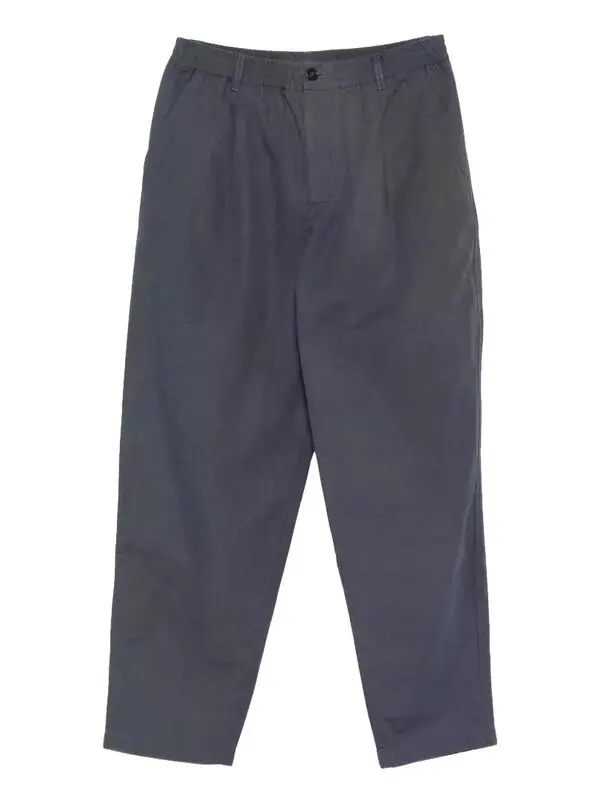 Maison Kitsuné Pleated Elasticated-waist Trousers - Blue