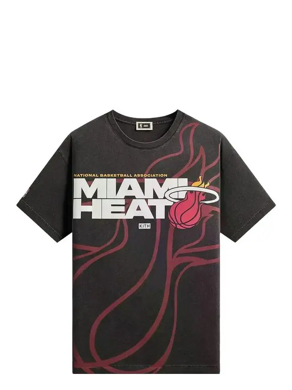 Kith Nba All-star Miami Heat T-shirt - Black