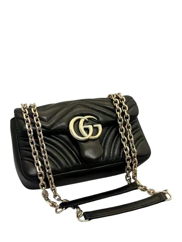 Gucci Gg Marmont Small Shoulder Bag - Black