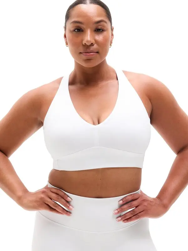 Athleta Transcend Longline Bra D-dd - Bright White