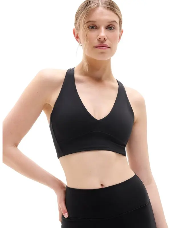 Athleta Transcend Longline Bra A-c - Black