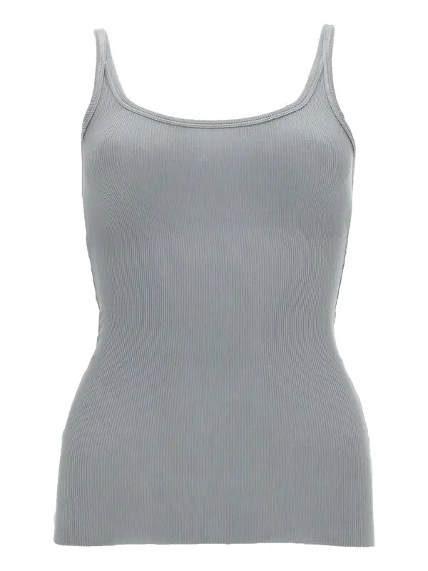 MSGM Ribbed Tank Top - Grey