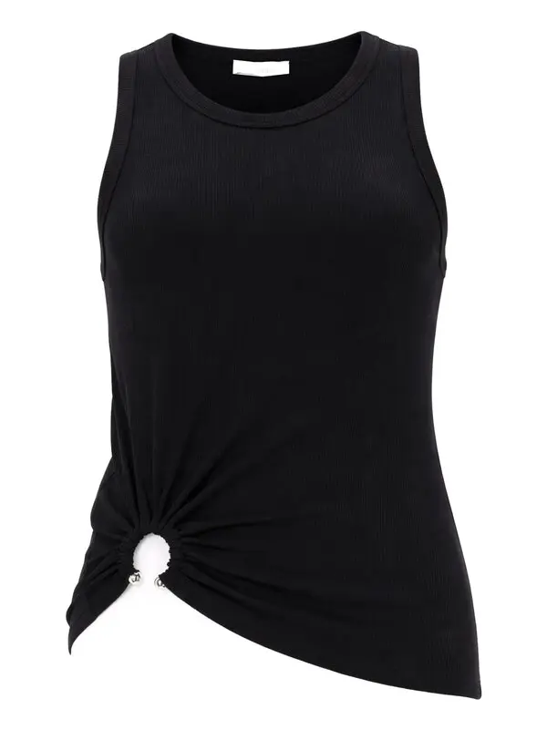 Rabanne Piercing Tank Top - Black
