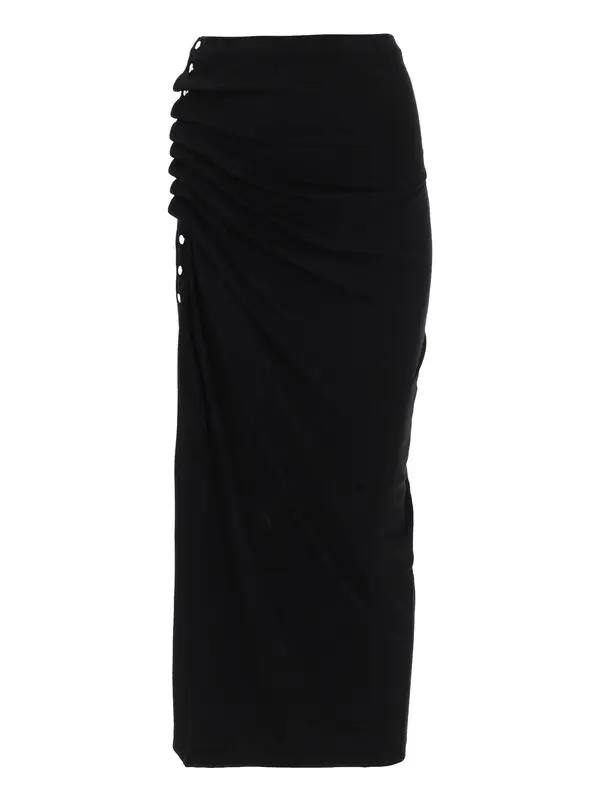 Rabanne Midi Skirt - Black