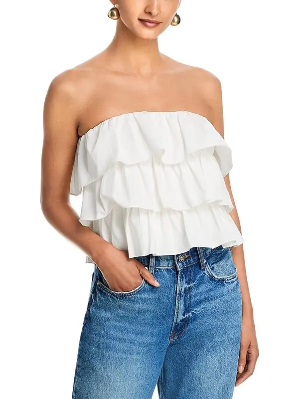 French Connection Aimee Top - Porcelain Cream