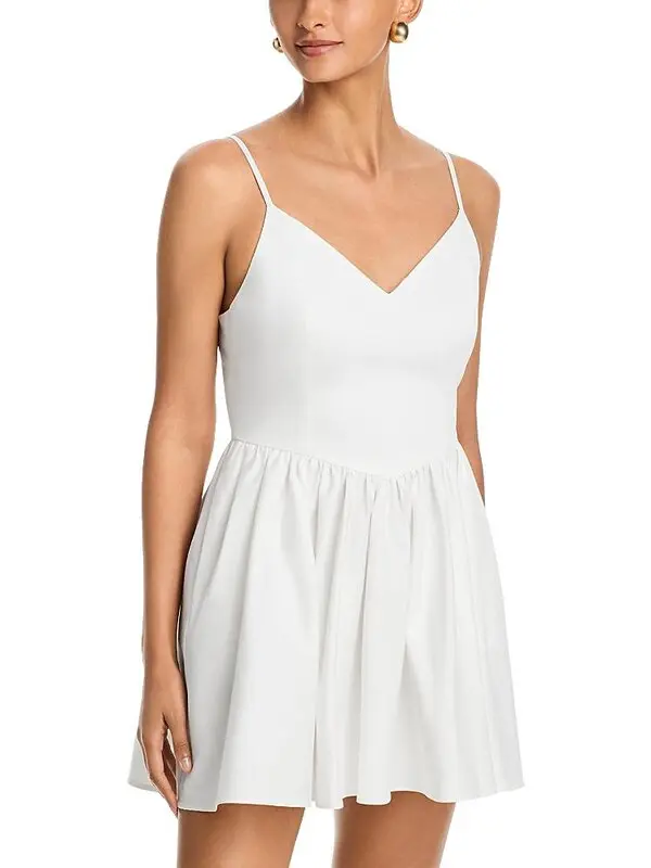 French Connection Lilah Ballerina Mini Dress - Summer White