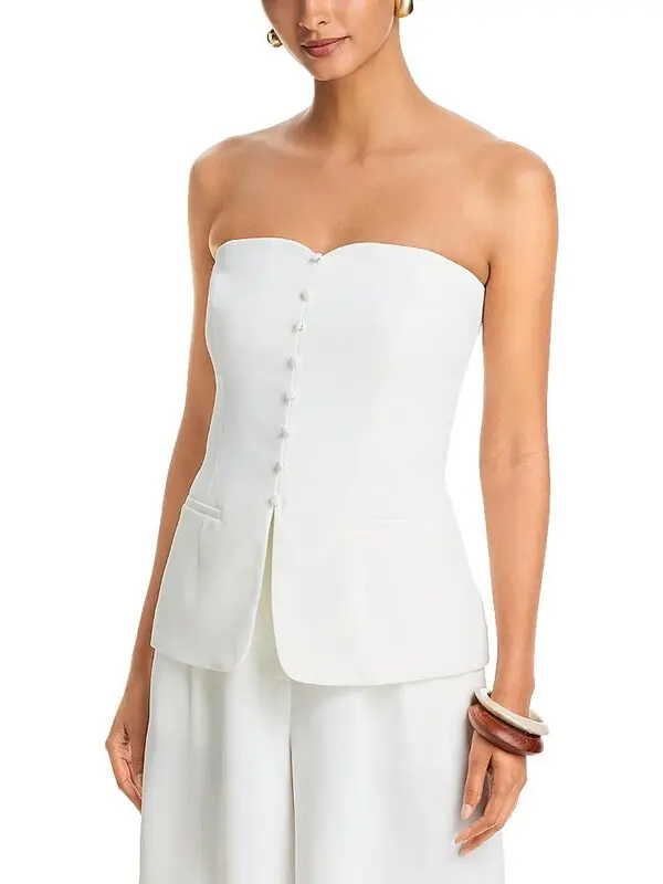 French Connection Strapless Top - Summer White