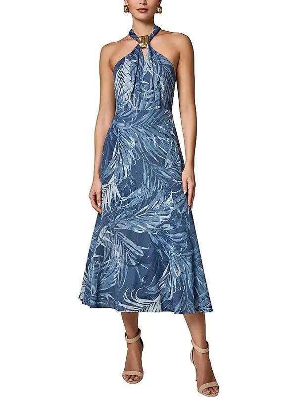 Donna Karan New York Ring Hardware Midi Dress - Nightfall