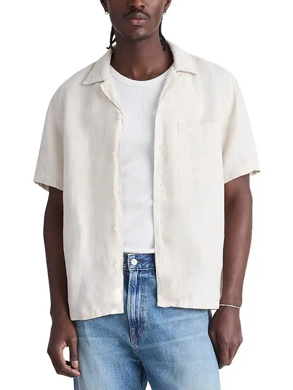 Madewell Standard Fit Linen Shirt - Bleached
