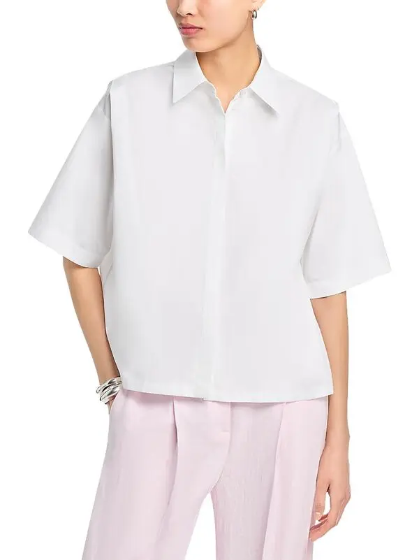 BOSS Bimina Button-front Shirt - White