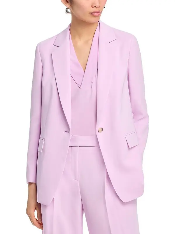 BOSS Jocaluah Single Button Blazer - Burnt Purple