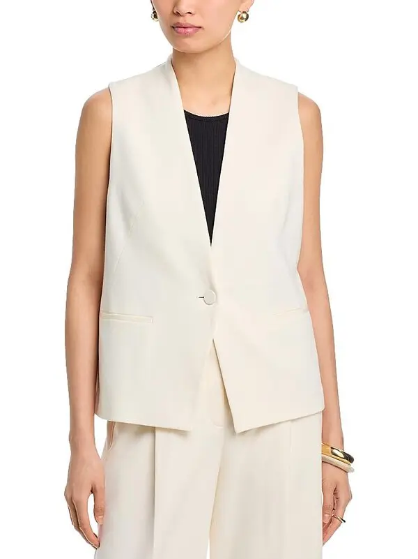 BOSS Jemmania Sleeveless Jacket - Open White