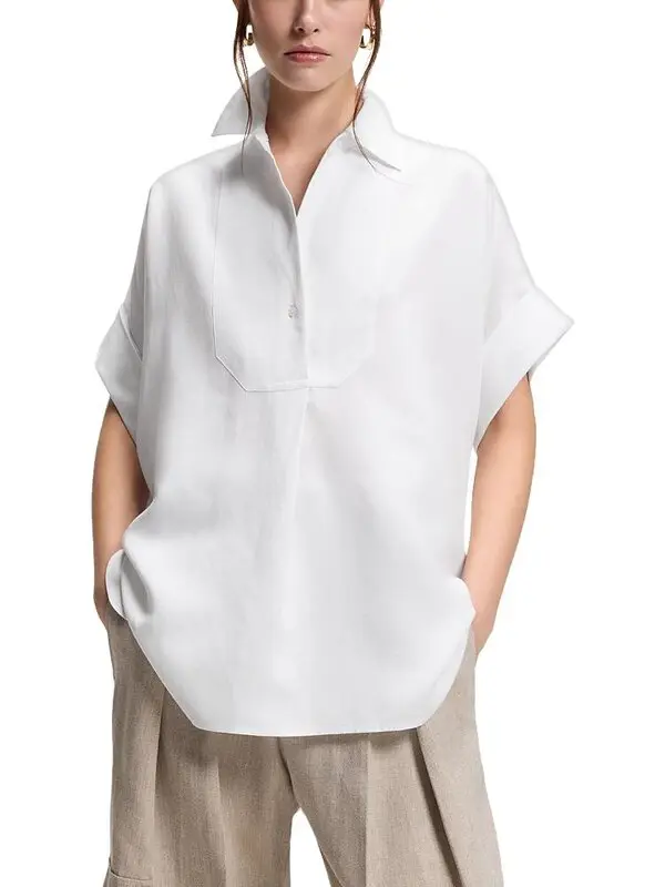 BOSS Baxana Oversized Shirt - White