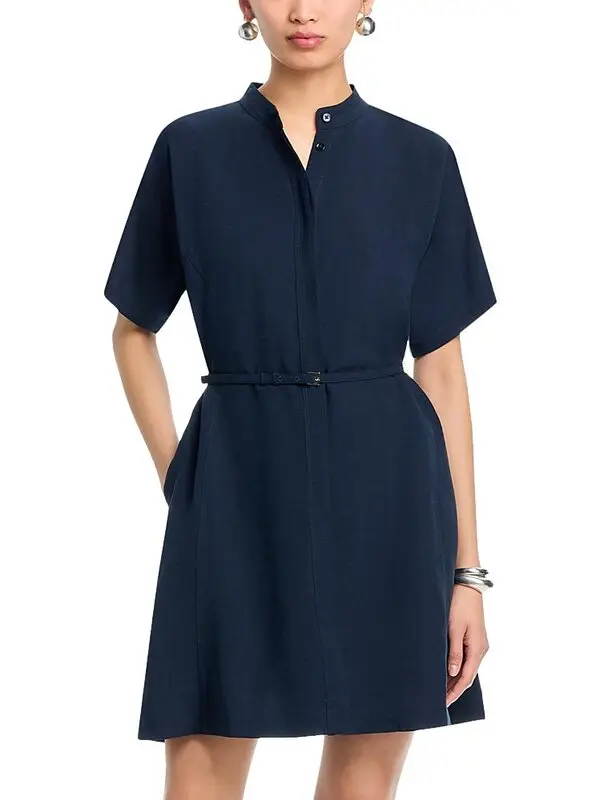 BOSS Dalinia Belted Dress - Dark Blue
