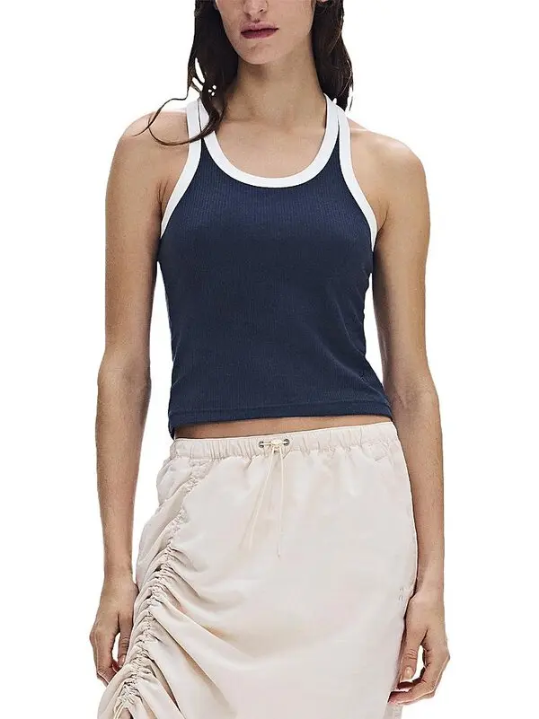 On All Day Ribbed Tank - Midnight