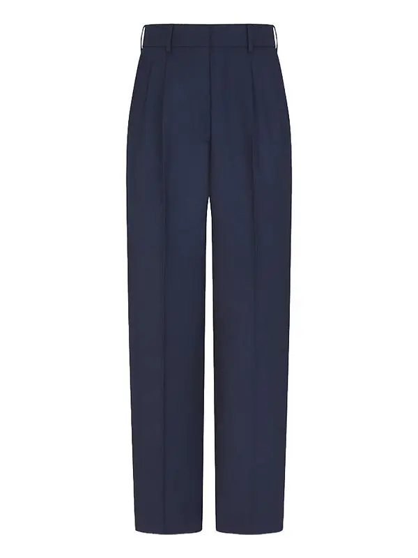 BLAZÉ MILANO Resolute Fox Wool Pants - Navy
