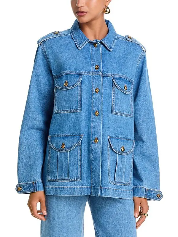 BLAZÉ MILANO Nariida Sahariana Denim Jacket - Maya