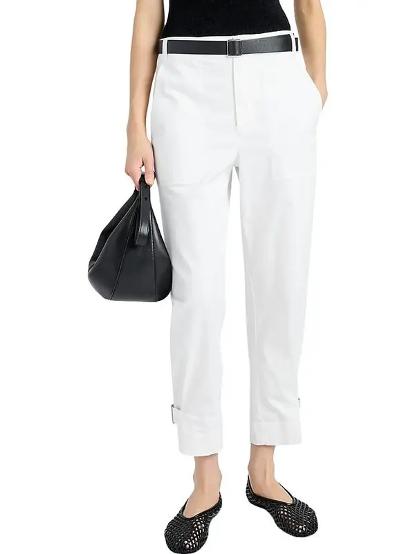 Proenza Schouler White Label Kay Cotton Twill Pants - Off White