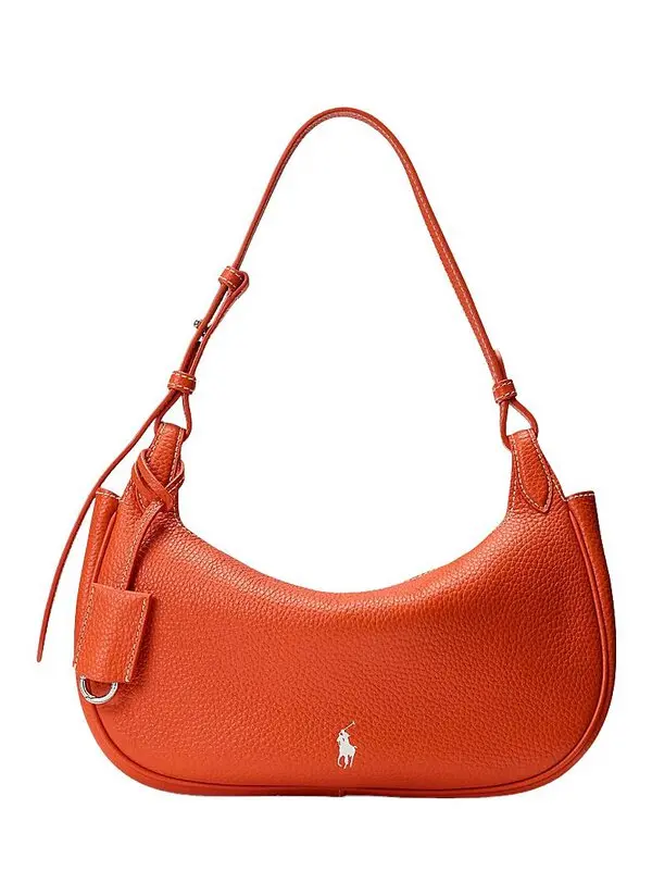 Polo Ralph Lauren Leather Shoulder Bag - Orange