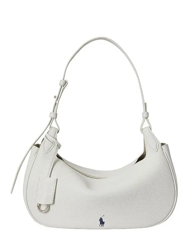 Polo Ralph Lauren Leather Shoulder Bag - Paper