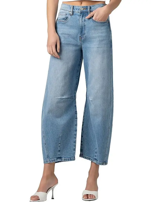 Blanknyc High Rise Barrel Ankle Jeans - Deep Dive