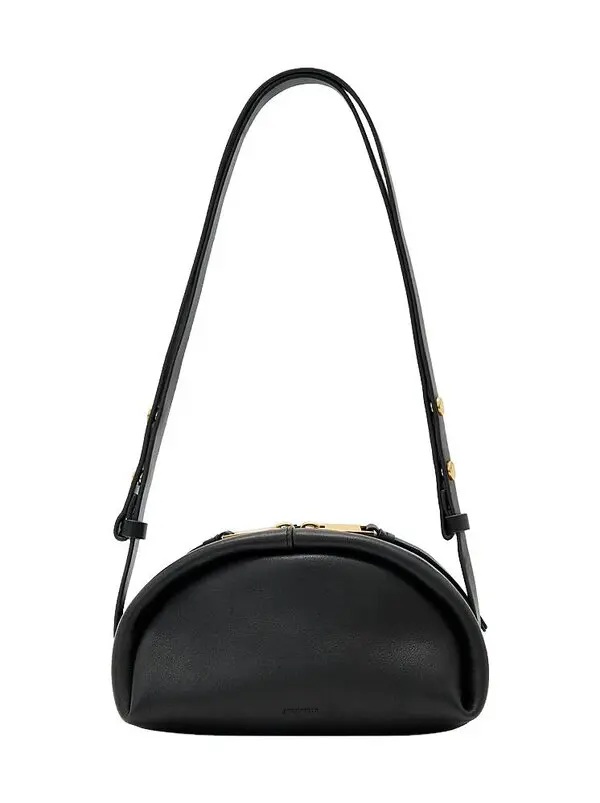 ALLSAINTS Rosalie Small Leather Crossbody Bag - Black
