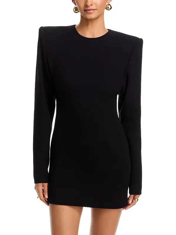 Wardrobe.NYC Evening Column Mini Dress - Black