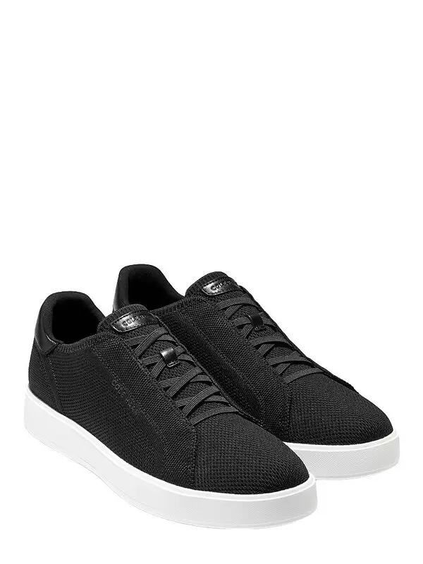 Cole Haan Grandpro Luxe Stitchlite Slip-on Sneakers - Black White