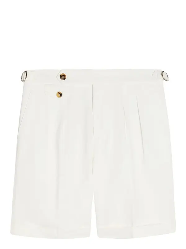 Brunello Cucinelli Cotton And Linen-blend Bermuda Shorts - Off White