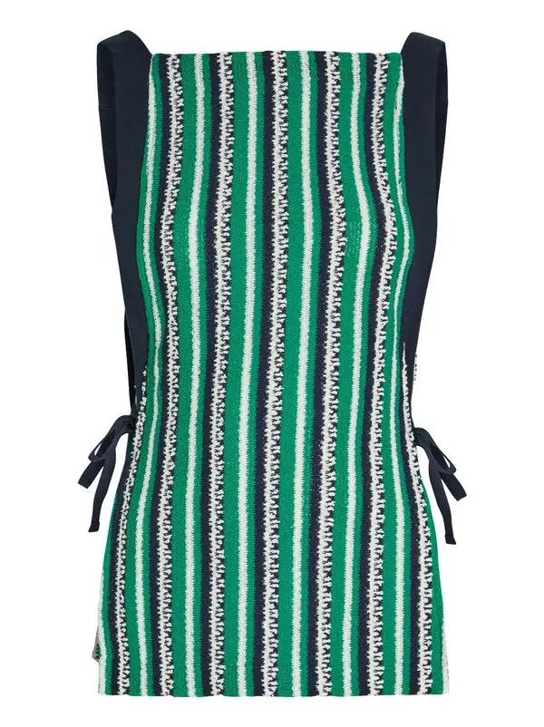 Simkhai Melville Striped Knit Top - Green