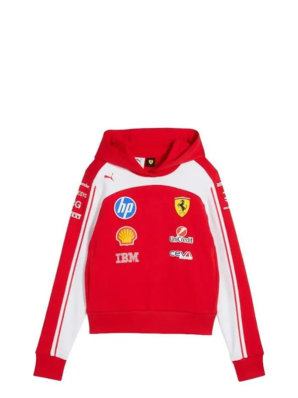 PUMA Scuderia Ferrari Hp Replica Cropped Hoodie - Puma Red