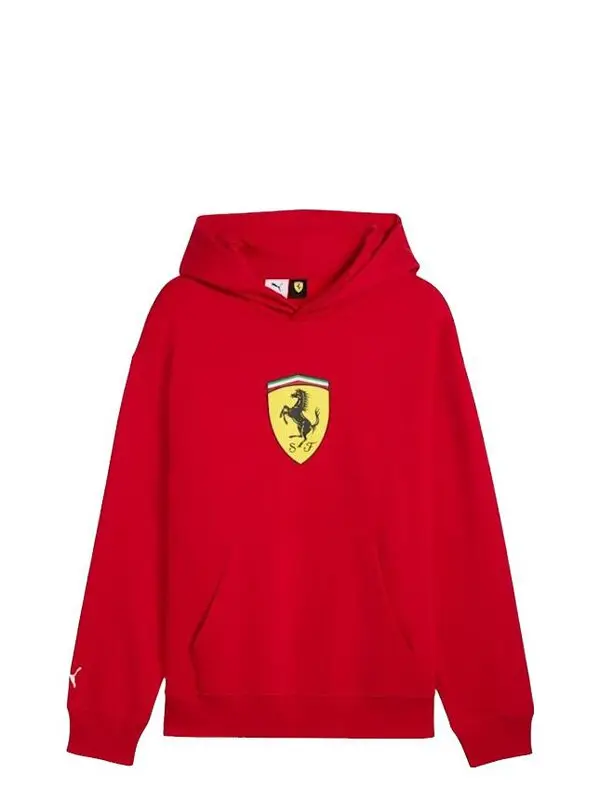 PUMA Scuderia Ferrari Shield Hoodie - Rosso Corsa