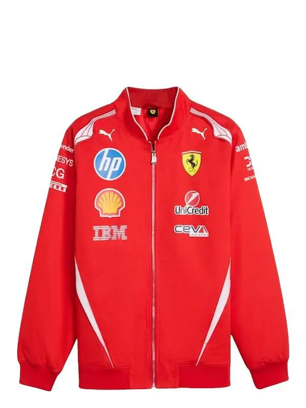 PUMA Scuderia Ferrari Hp Replica Drivers Bomber Jacket - Puma Red