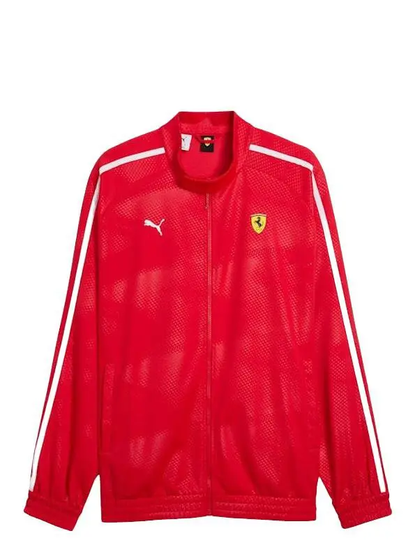 PUMA Scuderia Ferrari T7 Oversized Track Jacket - Rosso Corsa