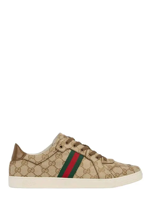 Gucci Stretch Low-top Sneakers - Sand/dark Brown