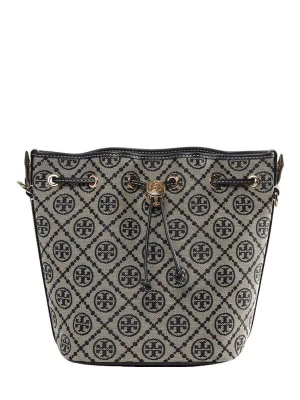 Tory Burch T Monogram Bucket Bag - Tory Navy Blue